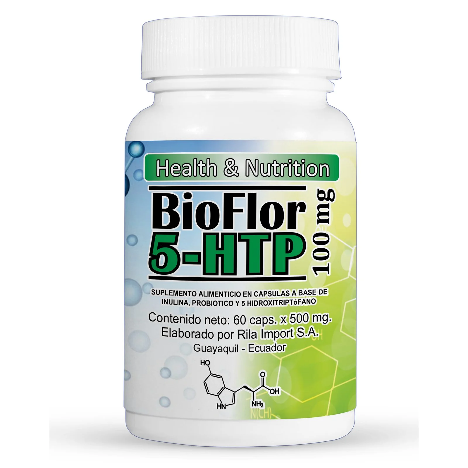 BIOFLOR 5-HTP 500 billones - Probióticos Ecuador